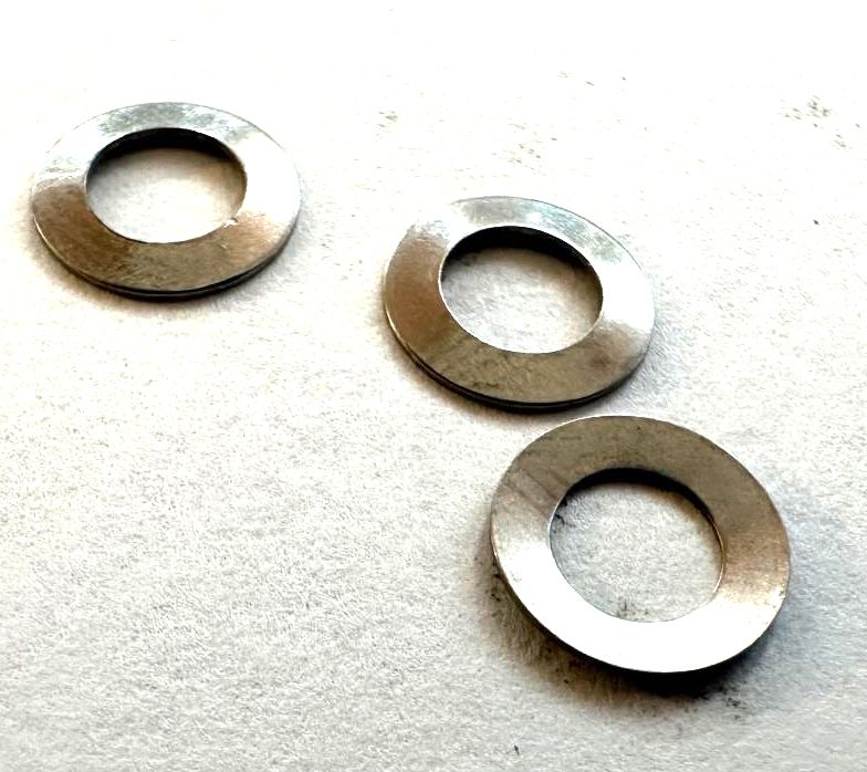 100 Count Spoke Nipple Rim Bevel Washers Reinforcement Wheel Silver Wa ...